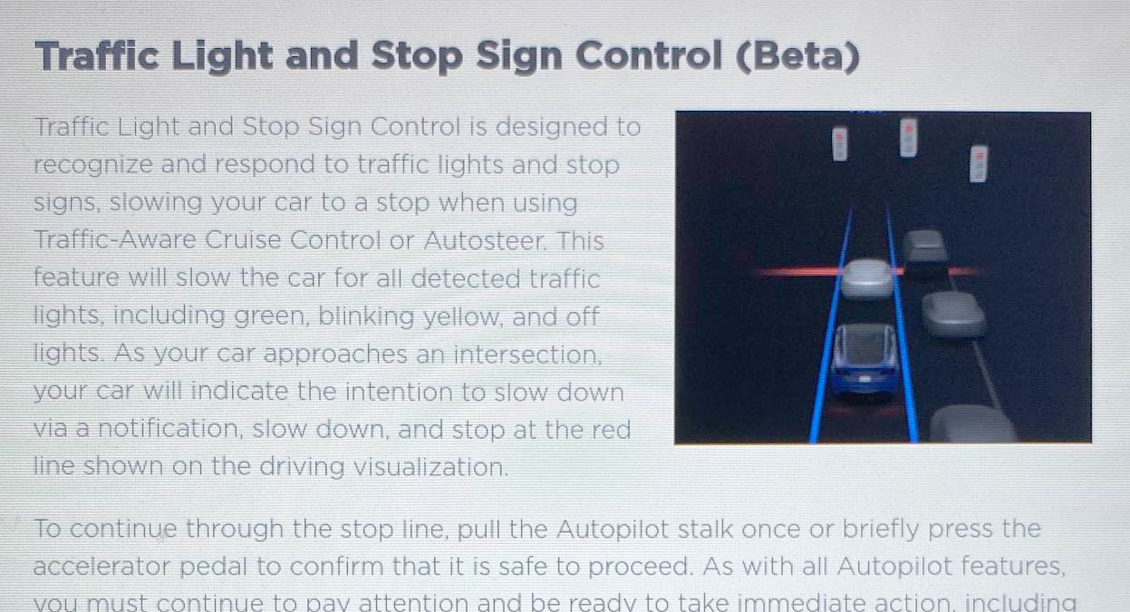 Autopilot 'Traffic Light and Stop Sign Control' feature's wide release ...