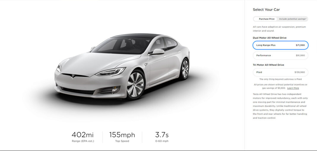 Tesla drops the Model S price to $69,420 in response to Lucid revealing ...