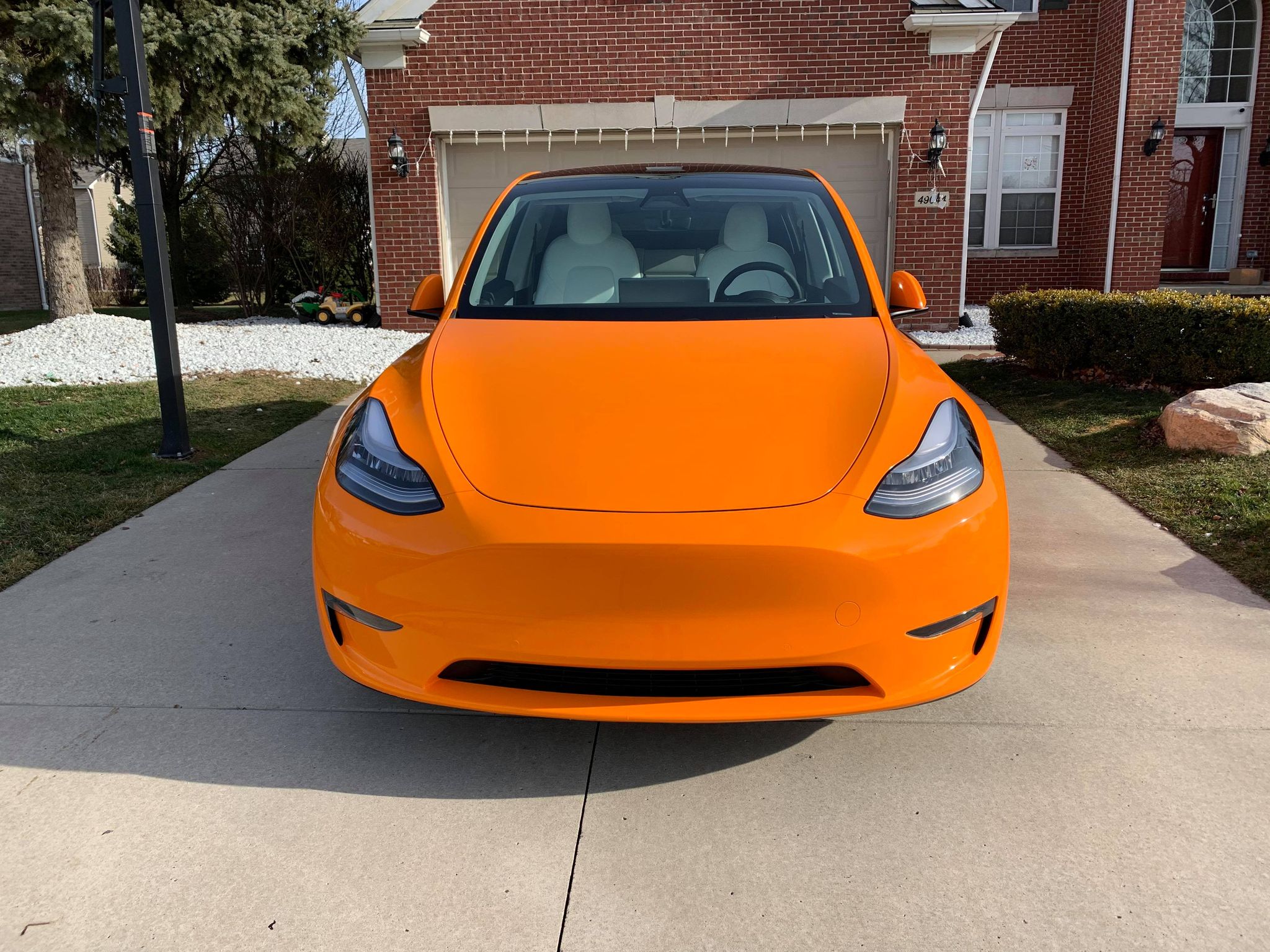 This orange-wrapped Tesla Model Y is a sure head-turner (gallery ...