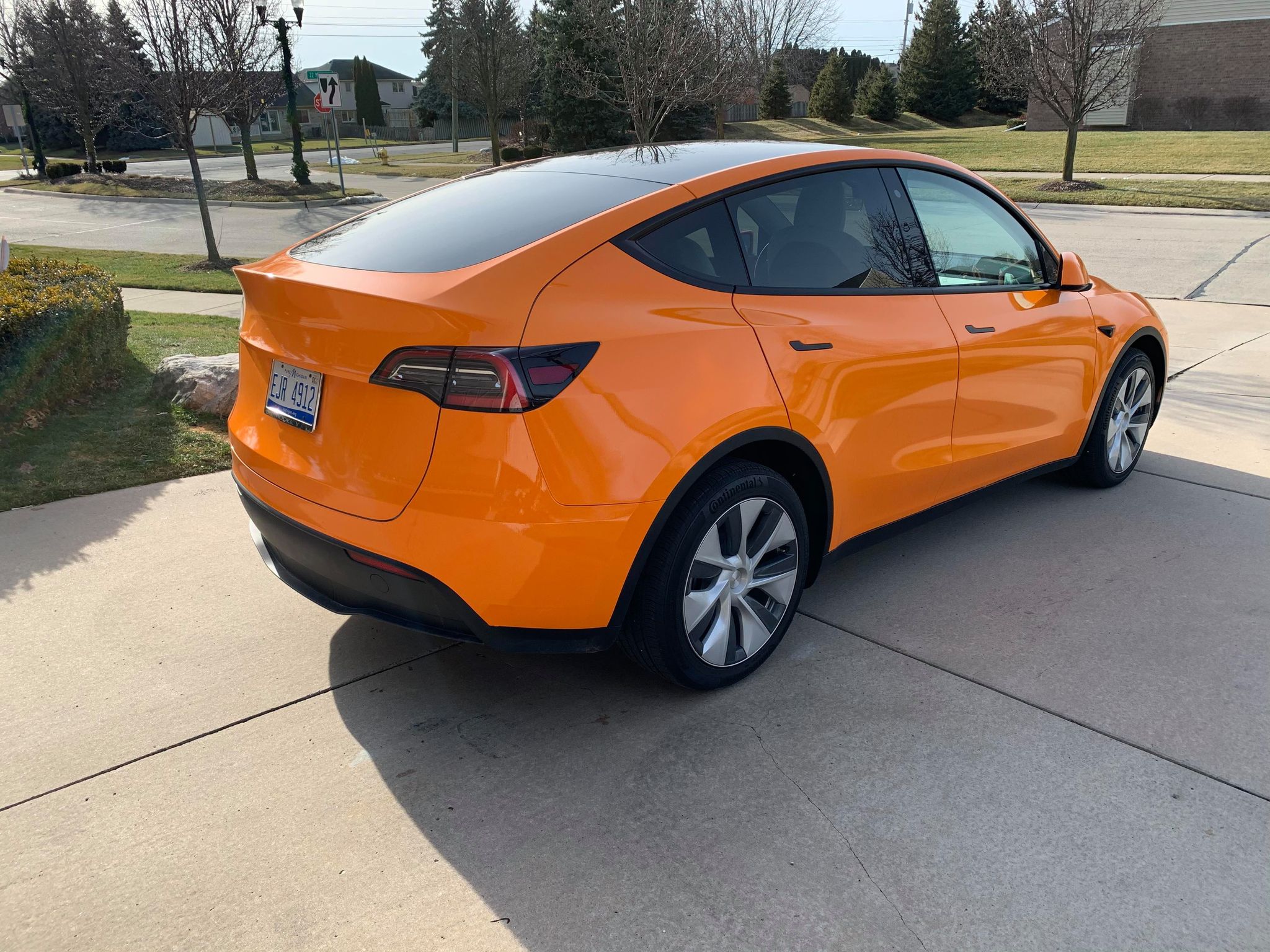 This orange-wrapped Tesla Model Y is a sure head-turner (gallery ...
