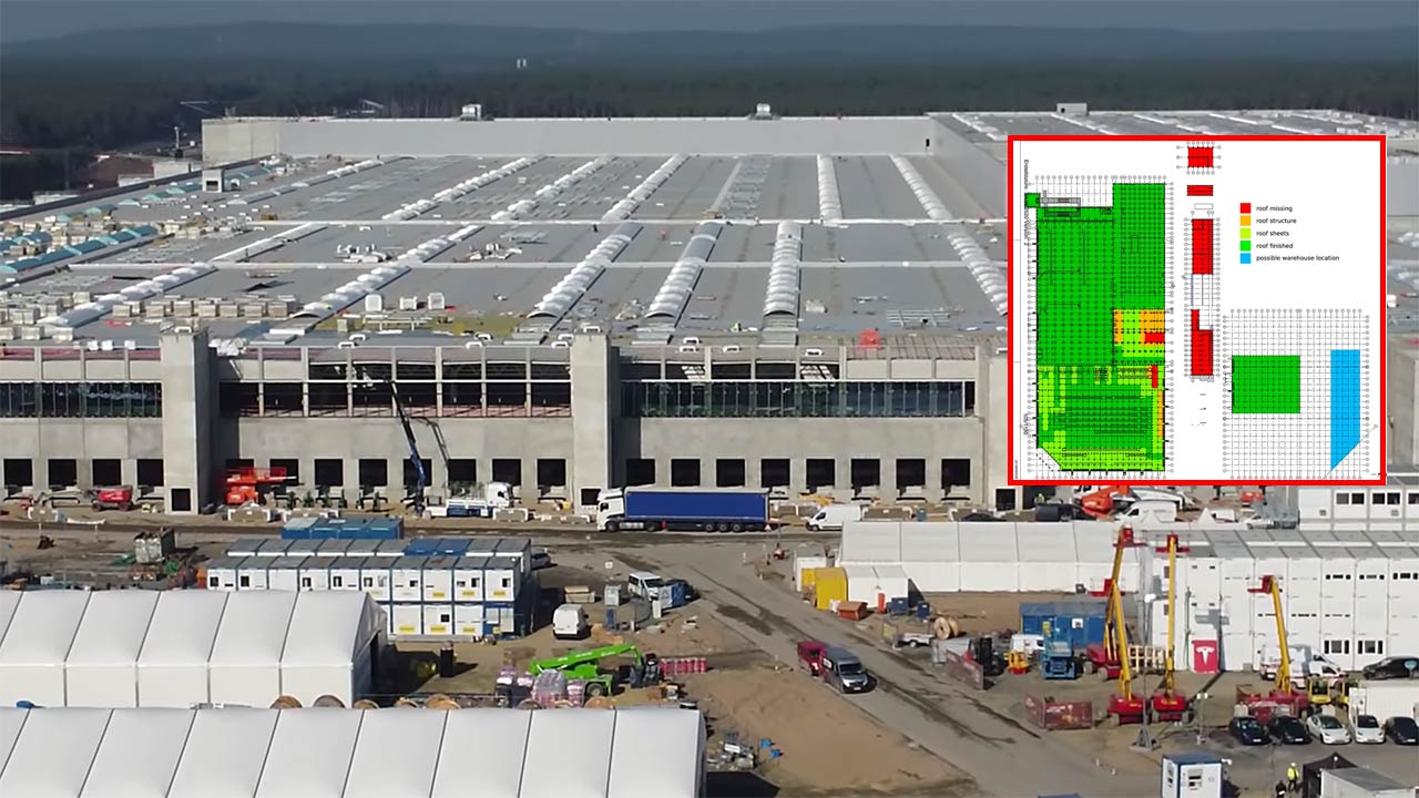 Tesla Gigafactory Berlin's roof is almost complete, watch the latest ...