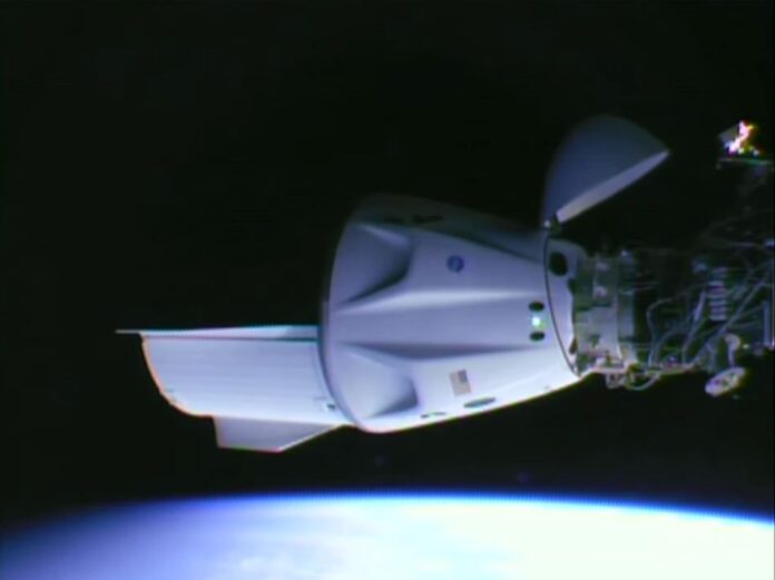 SpaceX Crew Dragon docks to the ISS as Crew-2 mission arrives - Tesla ...