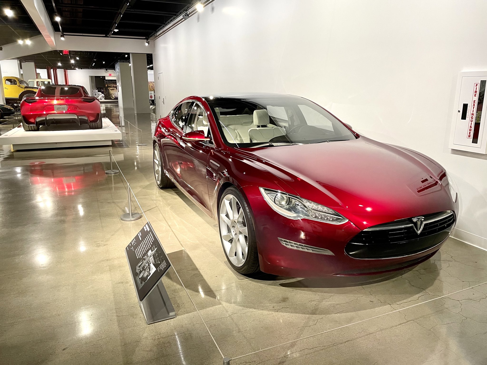 Tesla's Next-gen Roadster is on display at the Petersen Auto Museum ...