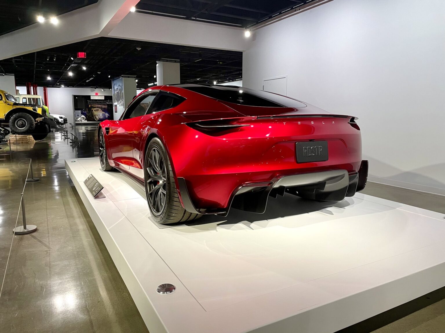 Tesla's Next-gen Roadster is on display at the Petersen Auto Museum ...