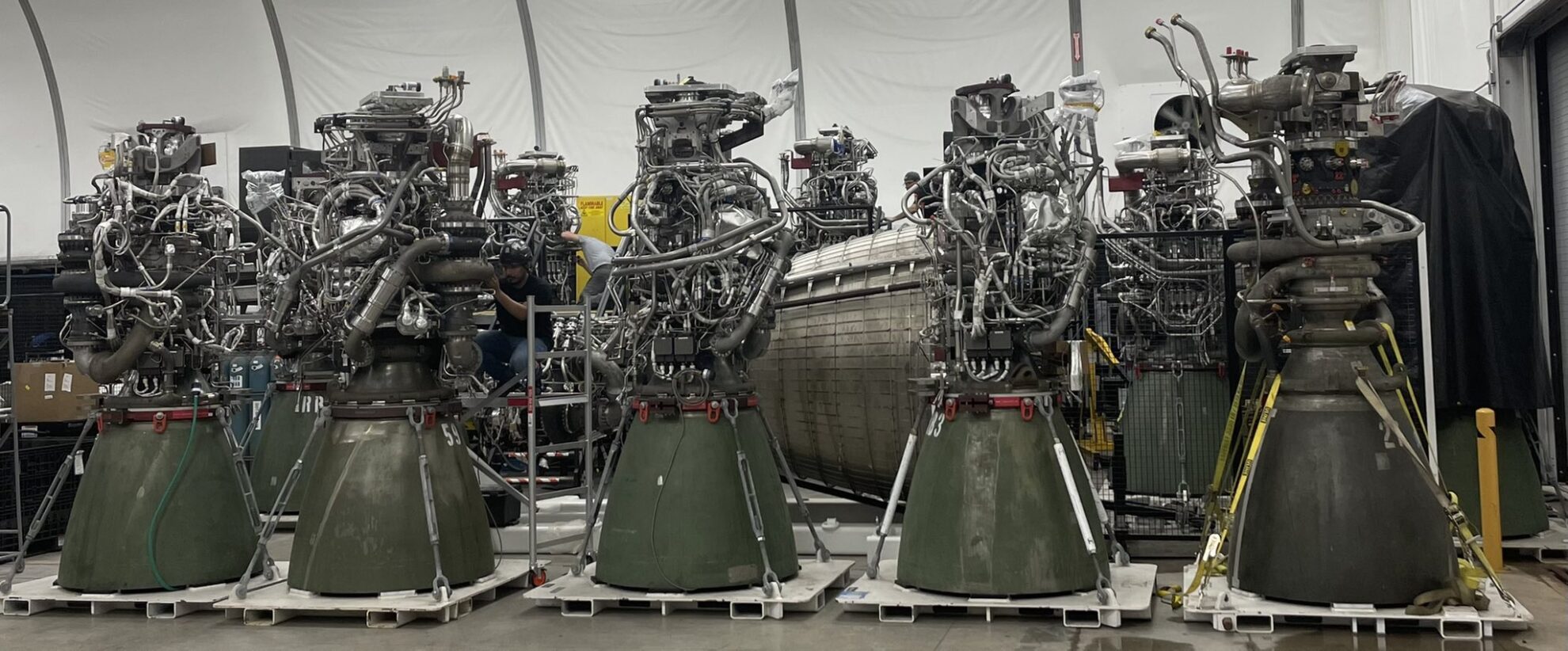 SpaceX Celebrates The Build Of Its 100th Starship Raptor Engine Tesla