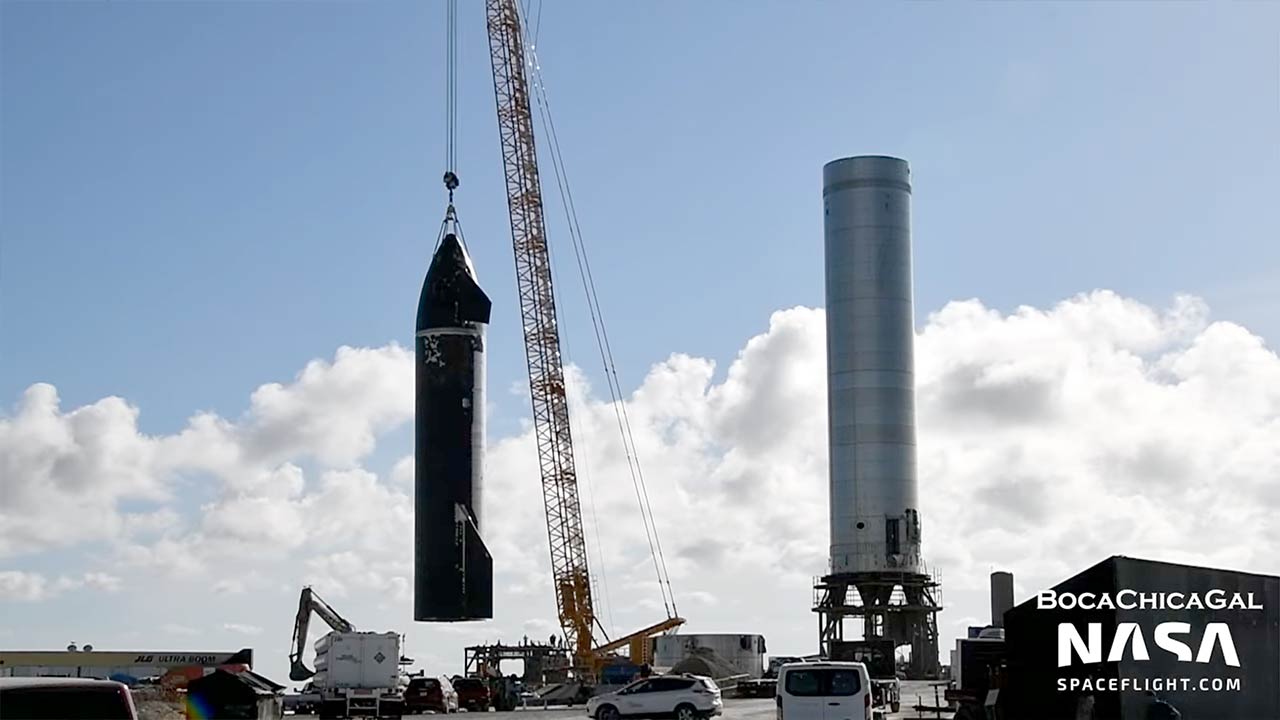 SpaceX moves Starship SN20 to the suborbital launch pad B for cryogenic ...