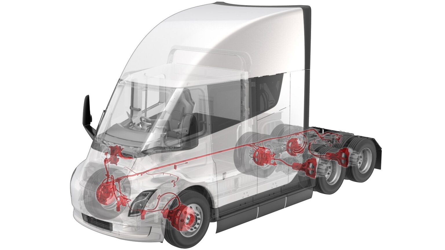 Tesla Semi parts catalog diagrams show its huge battery pack, other ...