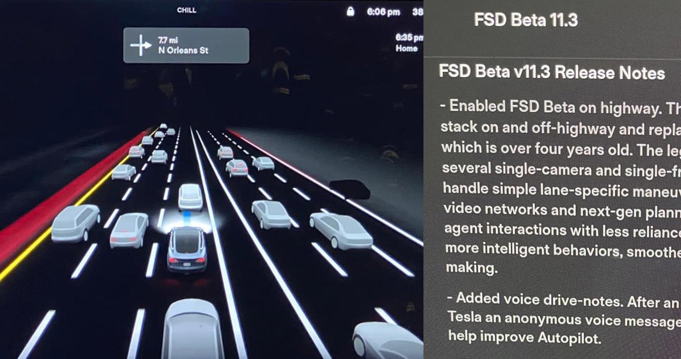 Tesla adds voice notes feedback feature in FSD Beta 11.3, read the full ...