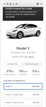 Tesla introduces a new cheaper Model Y base variant, drops prices ...