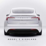 This is how the rear fascia of the Tesla Model 3 Project Highland could ...
