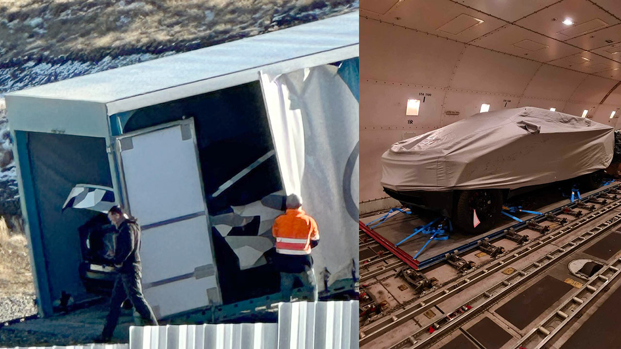 Tesla brings the camouflage-wrapped Cybertruck prototype to New Zealand ...