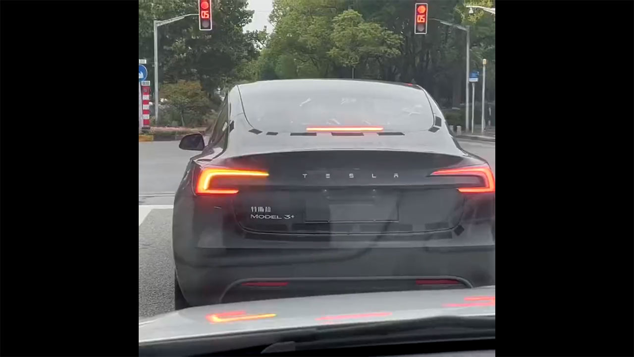 Tesla Model 3 Highland spotted in Shanghai with Model 3+ badging, Tesla ...