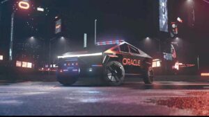 Tesla Cybertruck is Oracle's next-gen police car, unveiled at ...