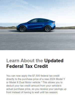 Tesla Model Y and Model X get a direct price discount of $7,500 federal ...