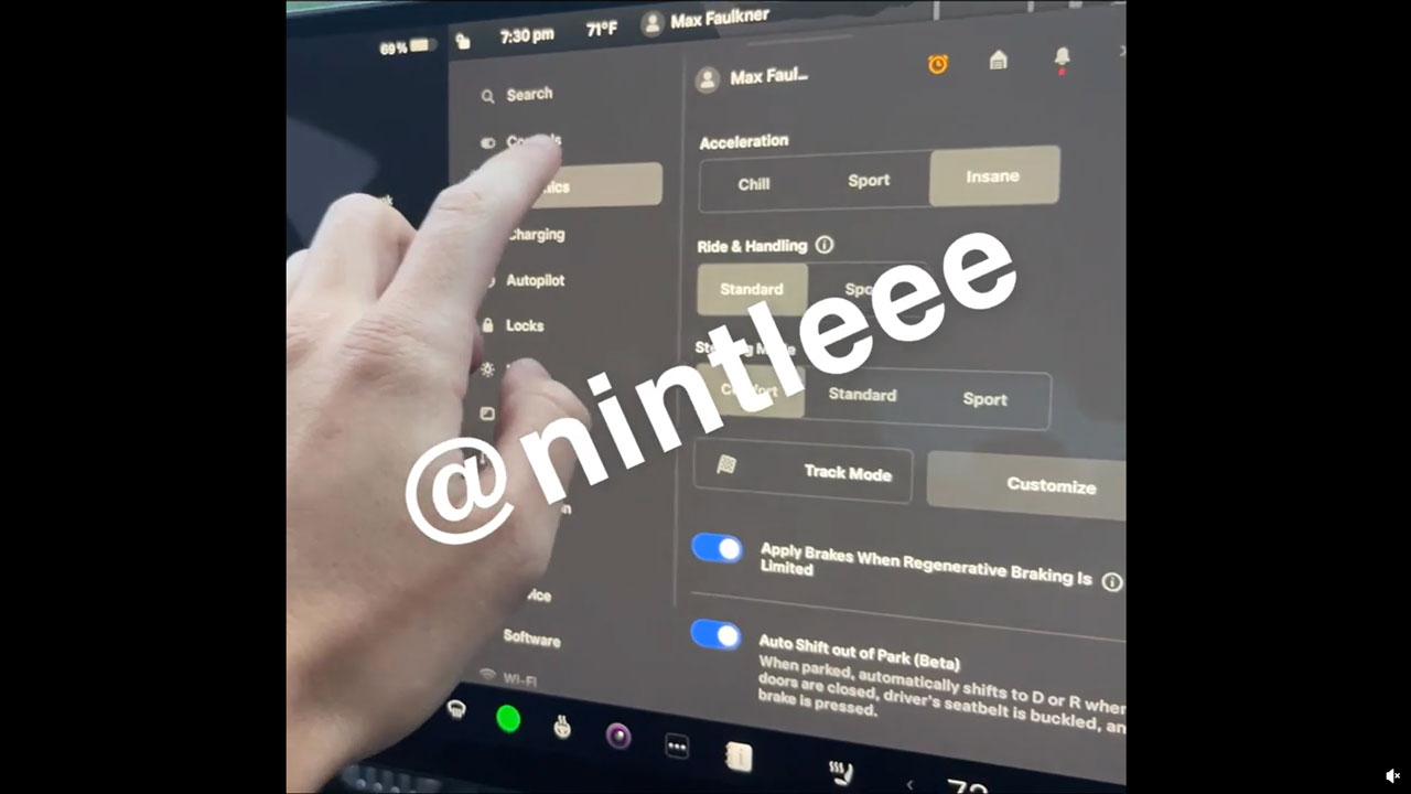 Tesla Model 3 Ludicrous air suspension, track mode, and more info ...