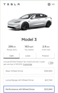 Tesla Model 3 Performance qualifies for the federal tax credit, gets a ...
