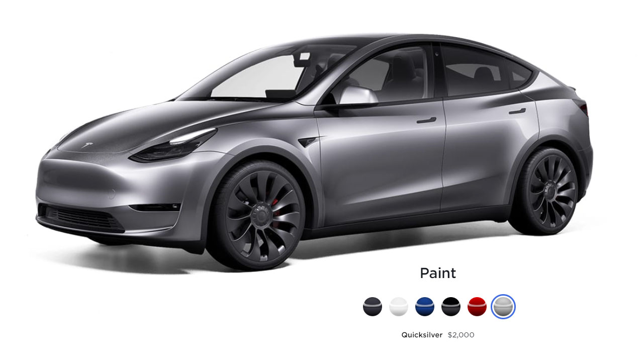 Tesla adds Quicksilver color to Model Y in the US, base RWD gets a ...