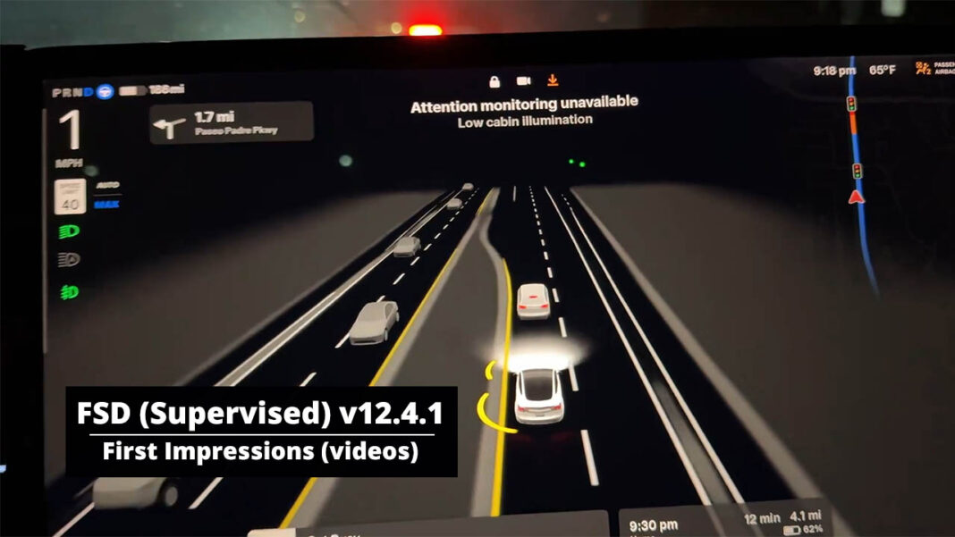 Tesla rolls out FSD v12.4.1 update to selected external testers ...