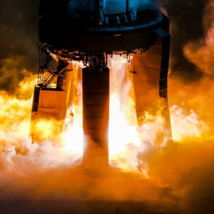 SpaceX performs a static fire test on Flight 5 Super Heavy rocket ...