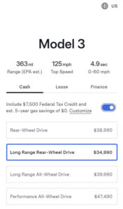 Tesla Model 3 RWD Long Range costs $4K less than the base variant after ...