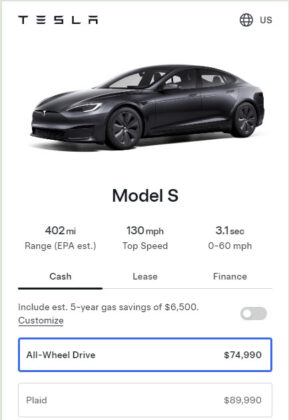 Tesla (TSLA) raises prices of its flagship Model S and Model X EVs in ...