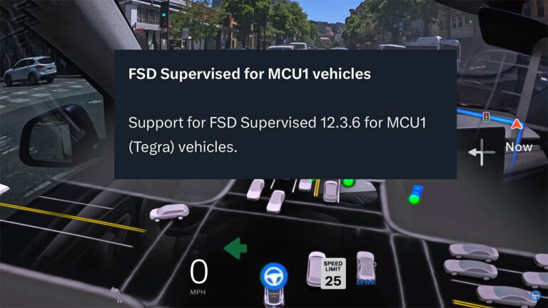 Tesla adds support of FSD v12.3.6 for older MCU1 vehicles in the 2024. ...