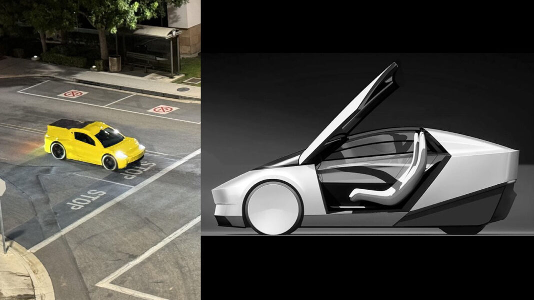 Heavily disguised Tesla Robotaxi prototype spotted around Warner Bros ...