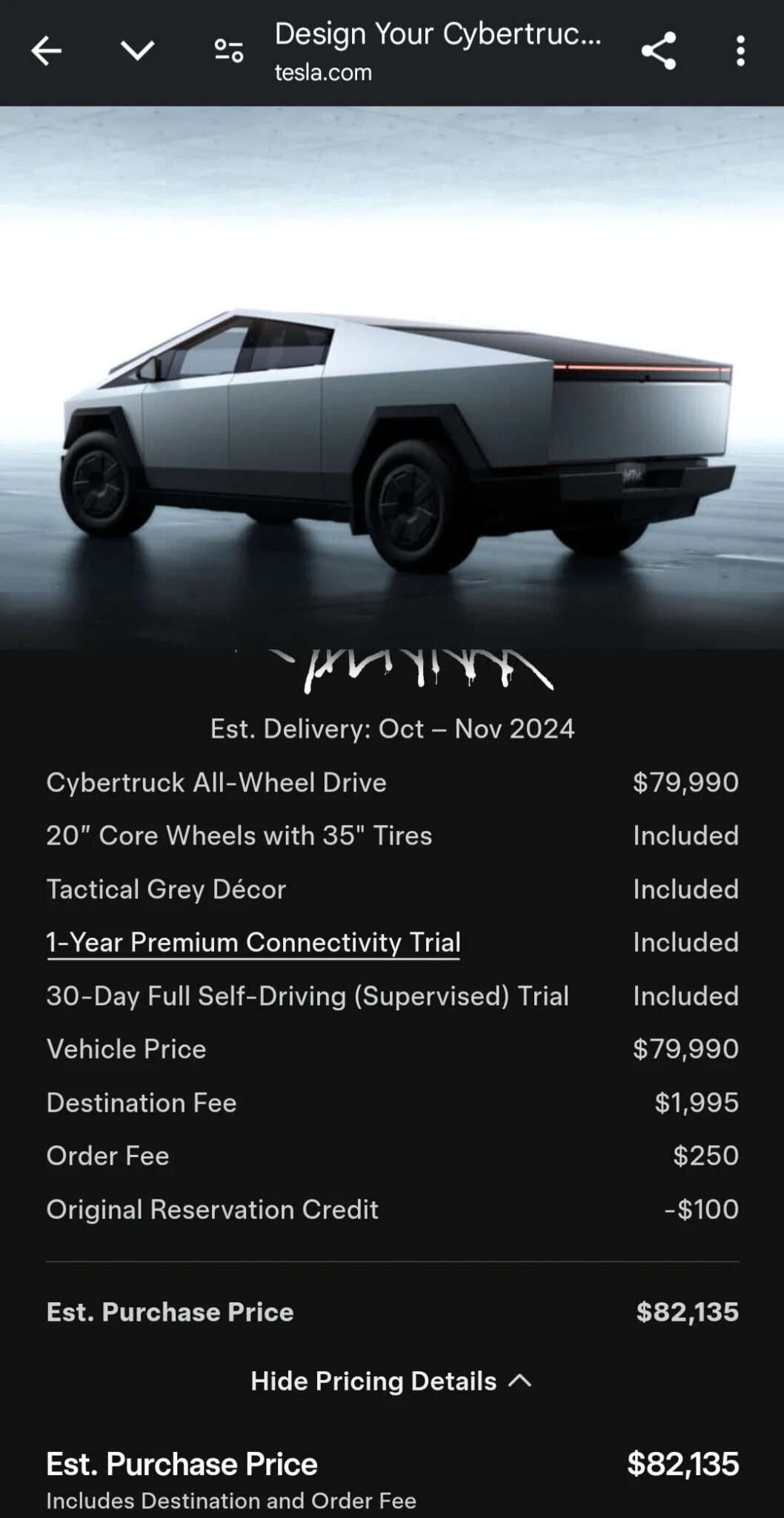 The cheaper non-Foundation Tesla Cybertruck is now available for ...
