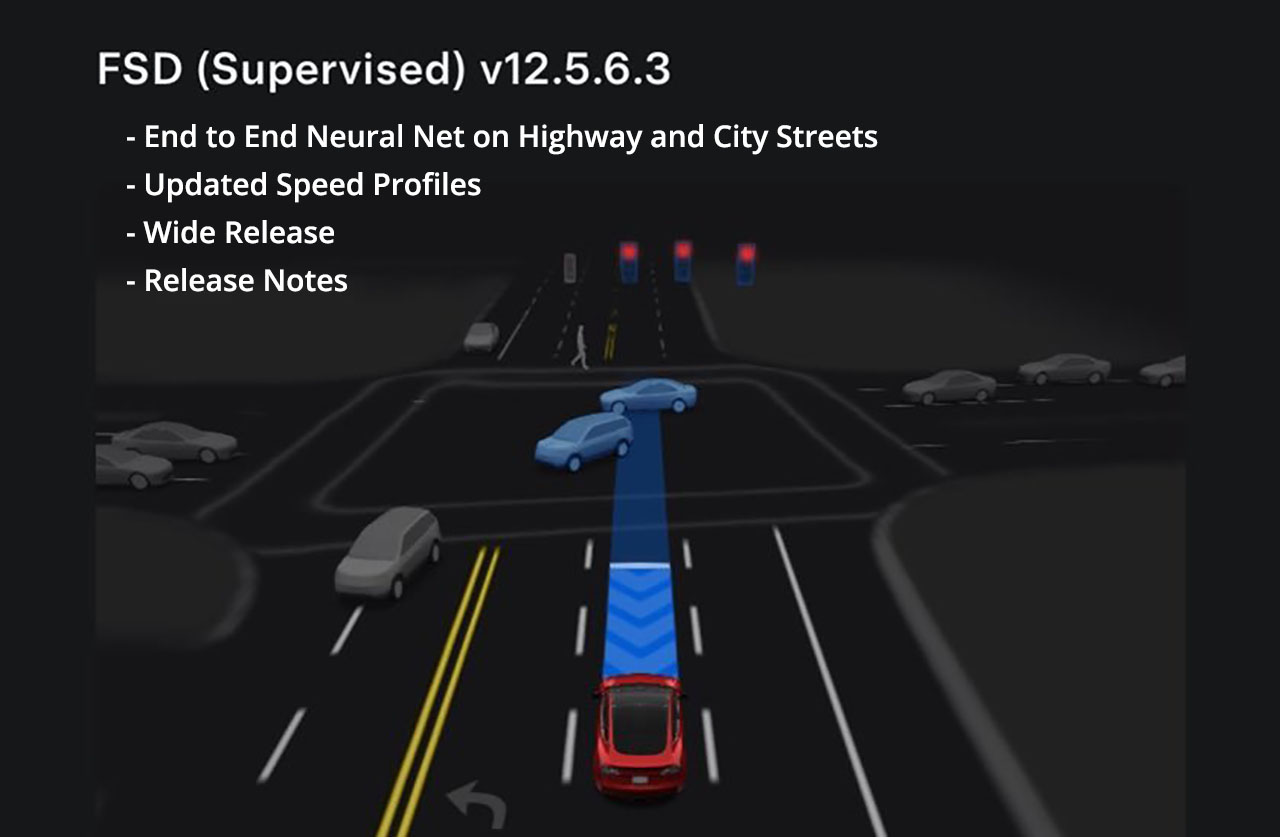 Tesla FSD 12.5.6.3 goes wide release for HW4 vehicles, brings End to ...