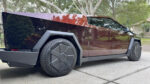 Cybertruck wrapped in Obsidian Red looks out of this world (pics & cost ...