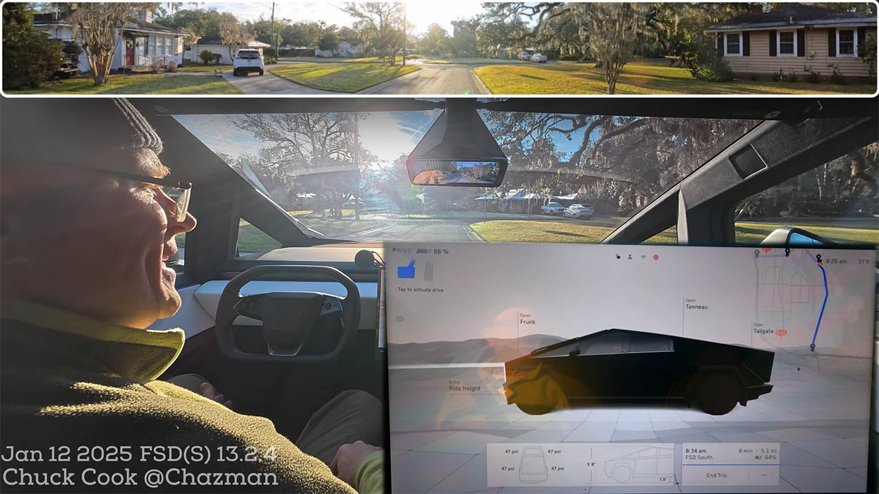 Cybertruck FSD v13.2.4 first impression drives, parking challenges ...