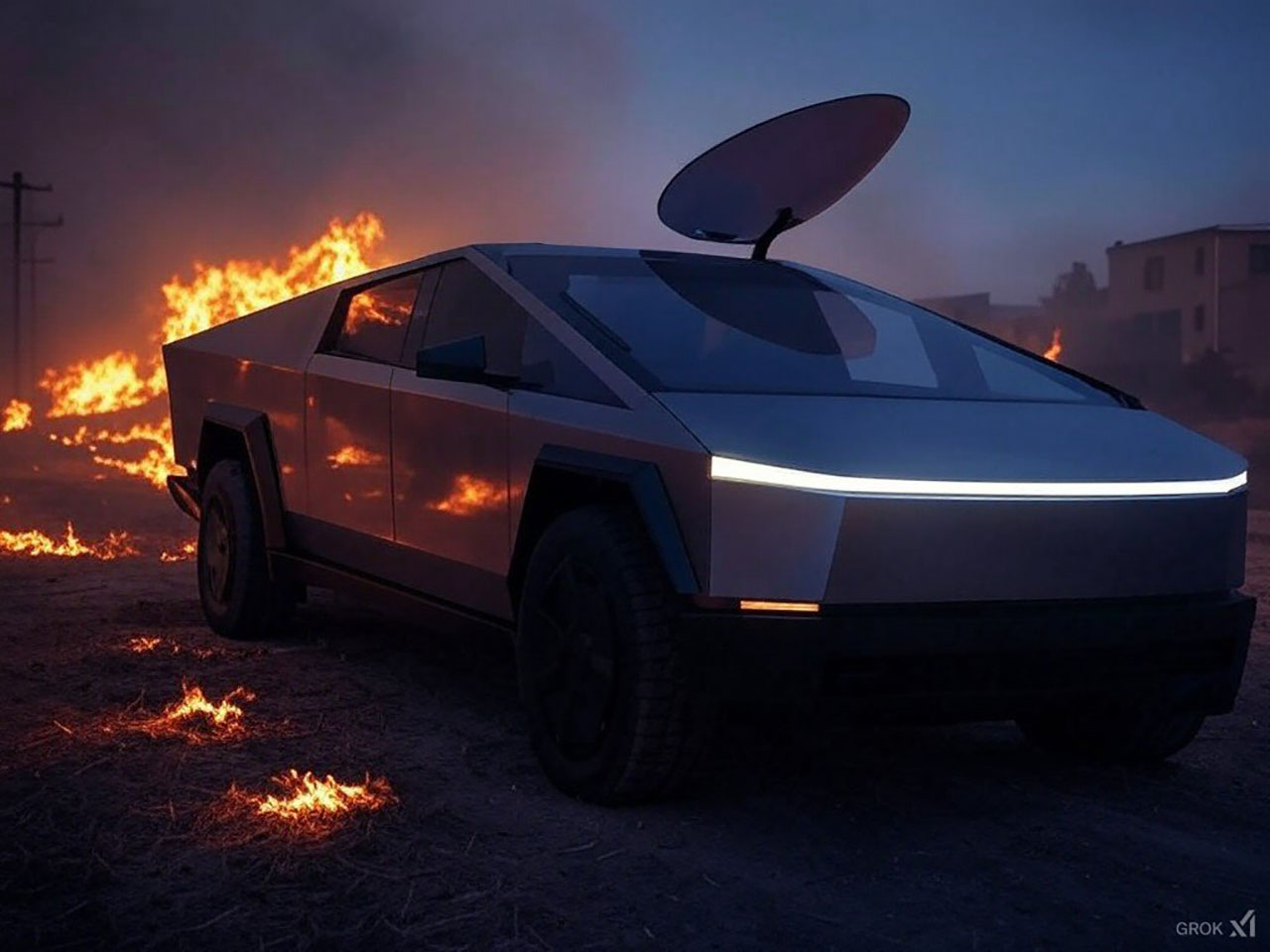California wildfires: Elon Musk sends a Cybertruck fleet and Starlinks ...