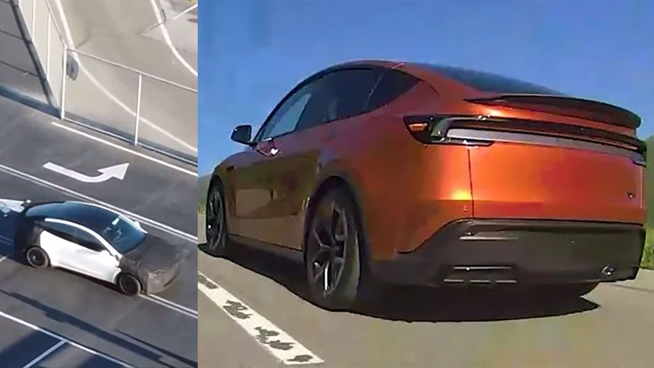 2026 Tesla Model Y Performance spotted testing at the Fremont factory ...