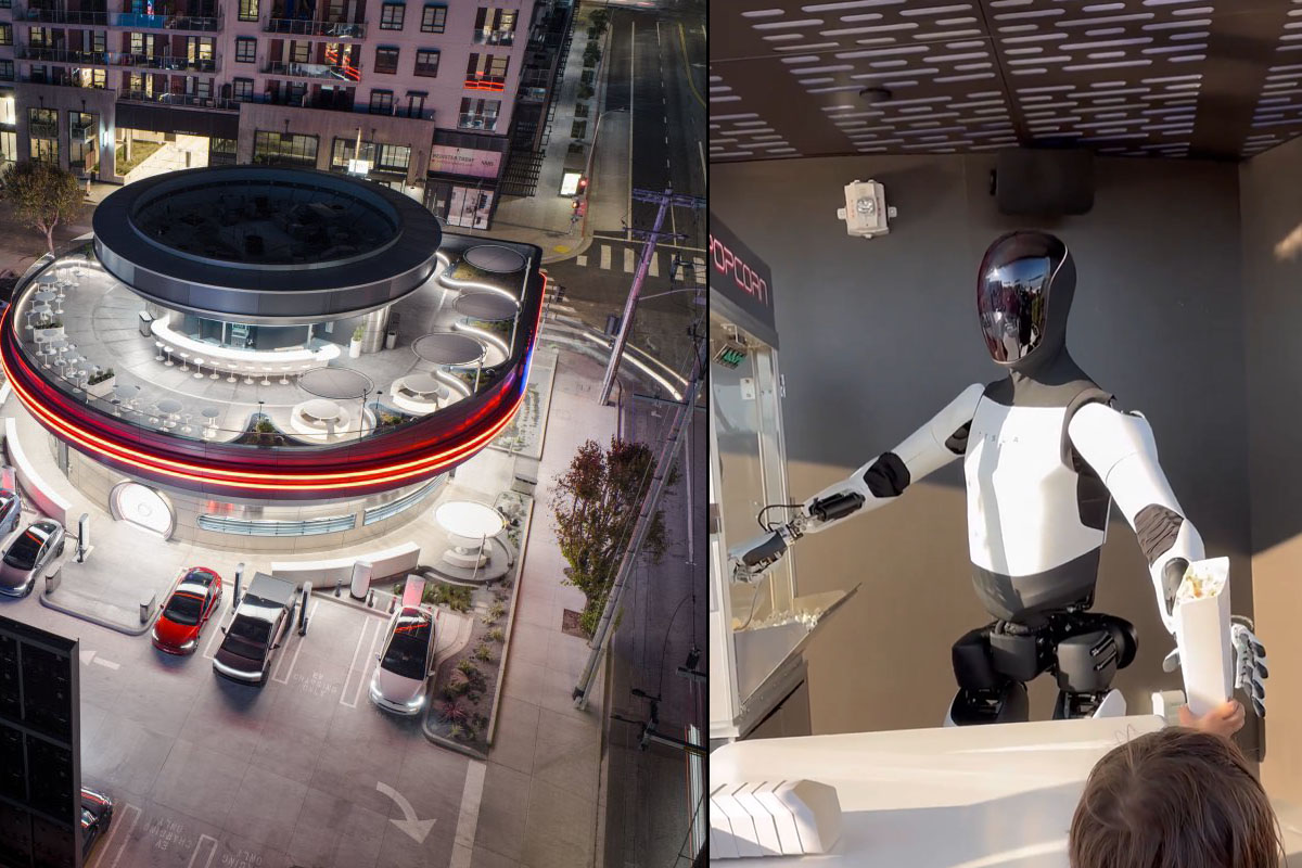 Tesla's first Diner in Hollywood radiates space movie vibes, watch ...