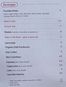 Here's the Tesla Diner menu with prices, you can pre-order food from ...