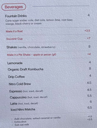 Here's the Tesla Diner menu with prices, you can pre-order food from ...