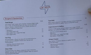 Here's the Tesla Diner menu with prices, you can pre-order food from ...