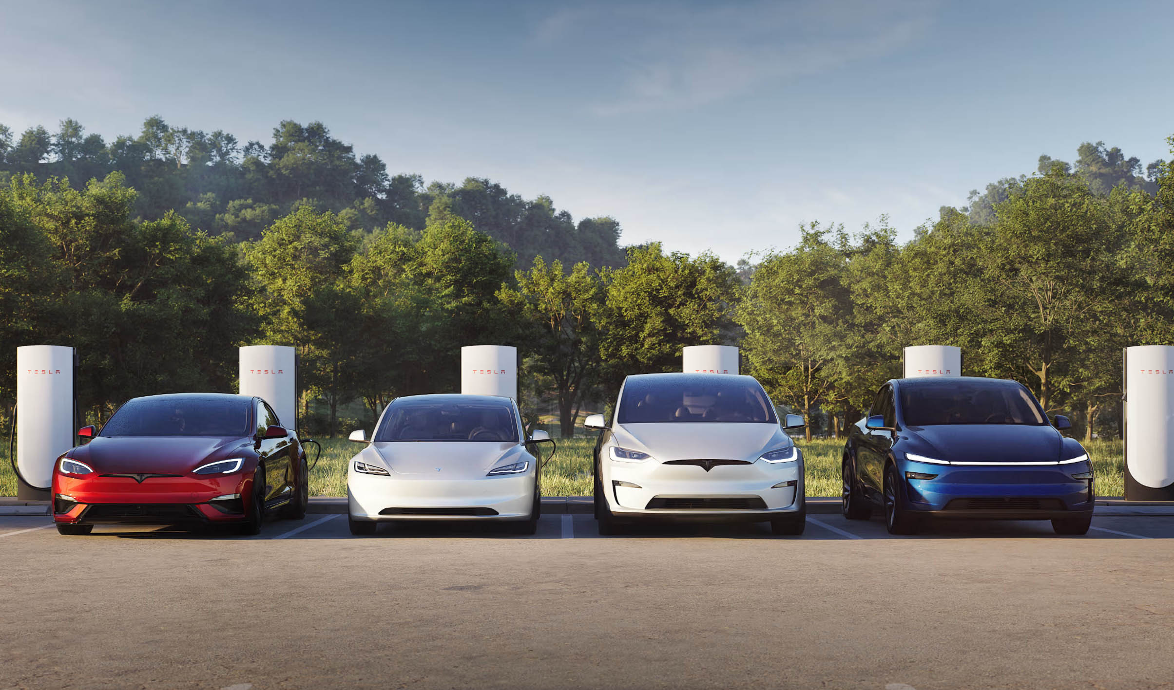 Tesla offers free American flag colors for its American-made cars from ...