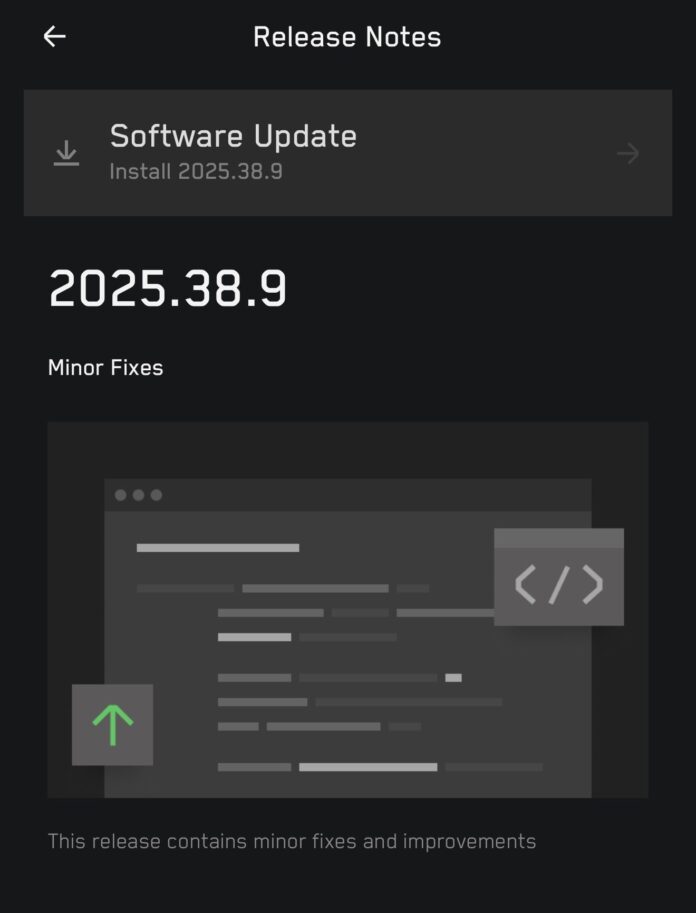 Tesla update 2025.38.9 goes wide release on HW3 cars and the Cybertruck ...