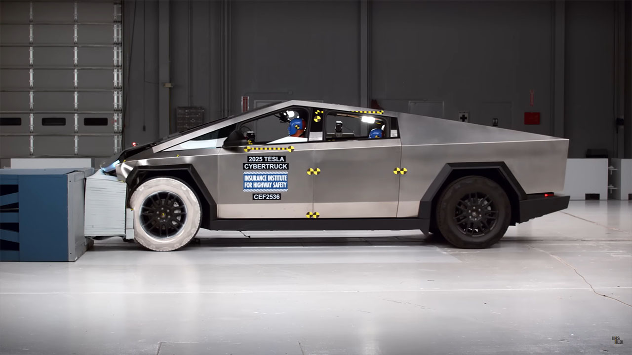 Tesla Cybertruck scores another top crash safety rating in 2025 - Tesla ...